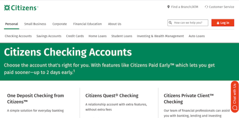 Citizens Bank en Español y Servicio al Cliente | Banqos.com